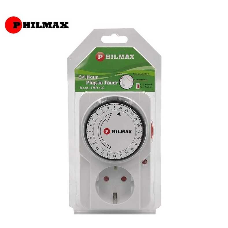 Jual Stop Kontak Timer Manual PHILMAX TMR109 | Jakmall.com