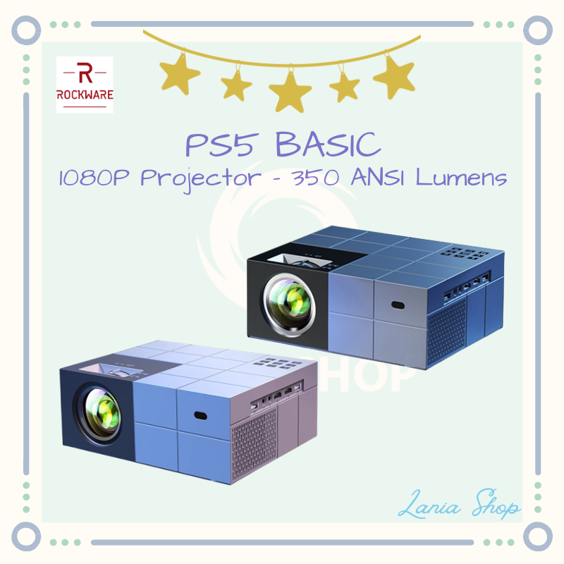 Jual ROCKWARE PS5 BASIC - Full HD 1080P Projector - 350 ANSI