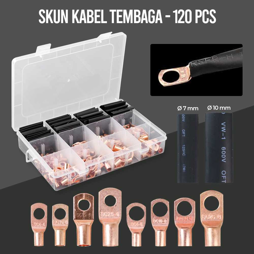 Jual Taffware Skun Kabel Ring Copper Ring Terminal Wire | Jakmall.com