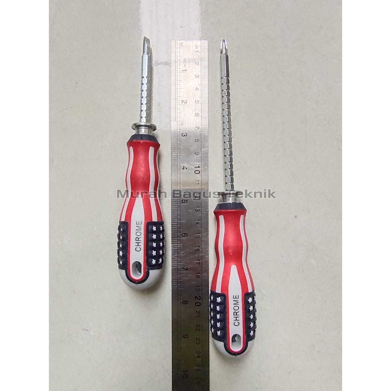 Jual Obeng 2 Way USA 4 inch / Obeng Bolak Balik Amerika 4 inch