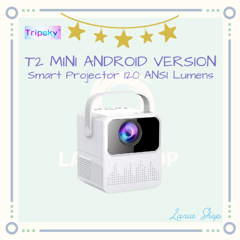 Jual TRIPSKY T2 MINI ANDROID VERSION - Smart Projector 120 ANSI