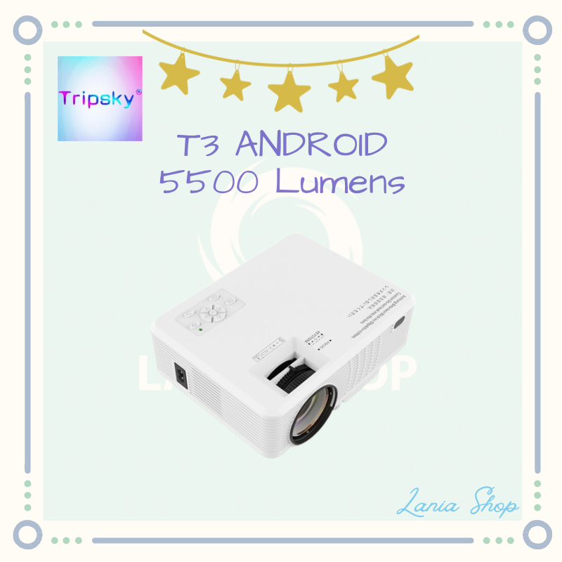 Jual TRIPSKY T3 ANDROID VERSION - Smart Multimedia Projector