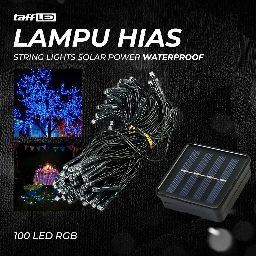 Jual TaffLED Lampu Hias String Lights Solar Power Waterproof 100