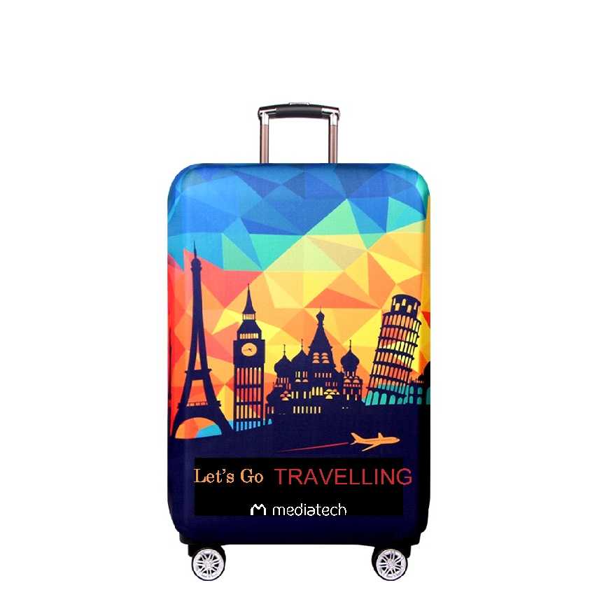 Jual Mediatech Luggage Cover / Sarung Koper Bermotif Kece / Tas