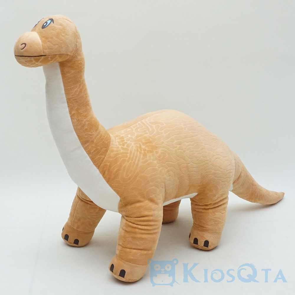 Jual boneka dinosaurus brontosaurus coklat muda besar XL | Jakmall.com