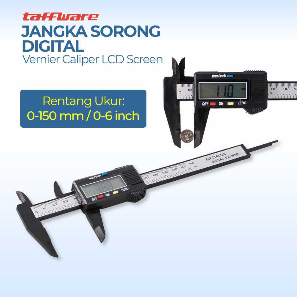 Jual Taffware Jangka Sorong Digital Vernier Caliper with LCD