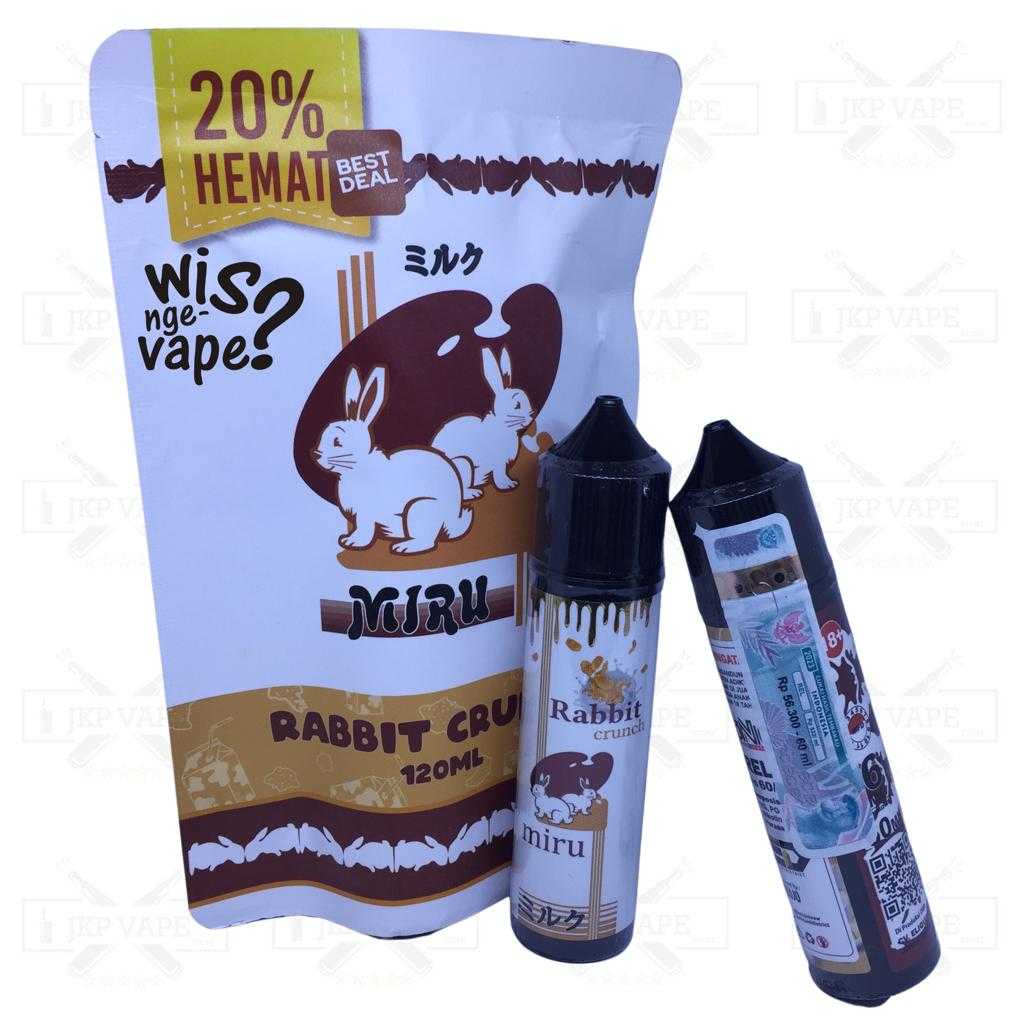 Jual Miru Rabbit Crunch 60ml - Milky Choco Crunch Liquid Vape