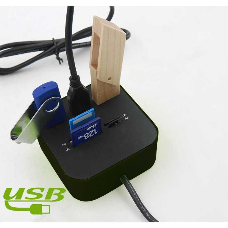 Jual Card Reader 7in1 USB 2.0 USB Hub MicroSD MS M2 MMC - CK07