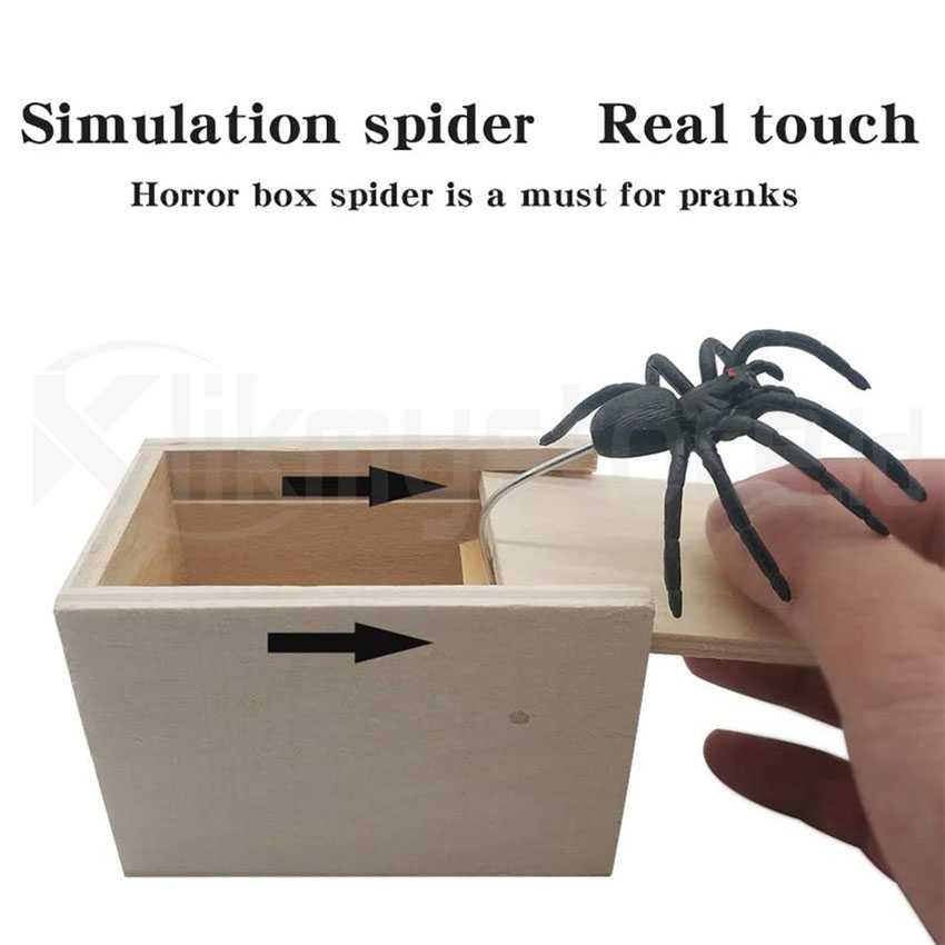 Jual Mainan Kotak Keluar Laba Laba Spider Surprise Box Prank