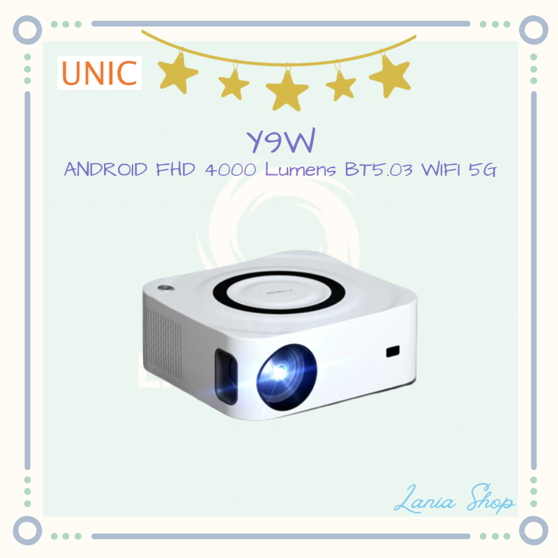 Jual UNIC Y9W Proyektor Y9 ANDROID Projector FHD 4000 Lumens