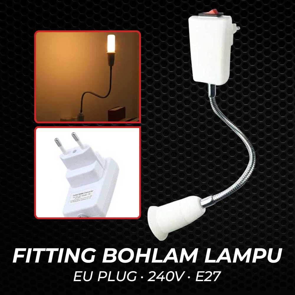 Jual MING&BEN Fitting Lampu Bohlam Adjustable EU Plug 240V E27