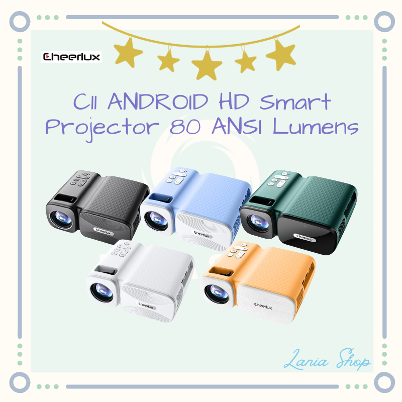 Jual Proyektor CHEERLUX C11 ANDROID HD Smart Projector 80 ANSI