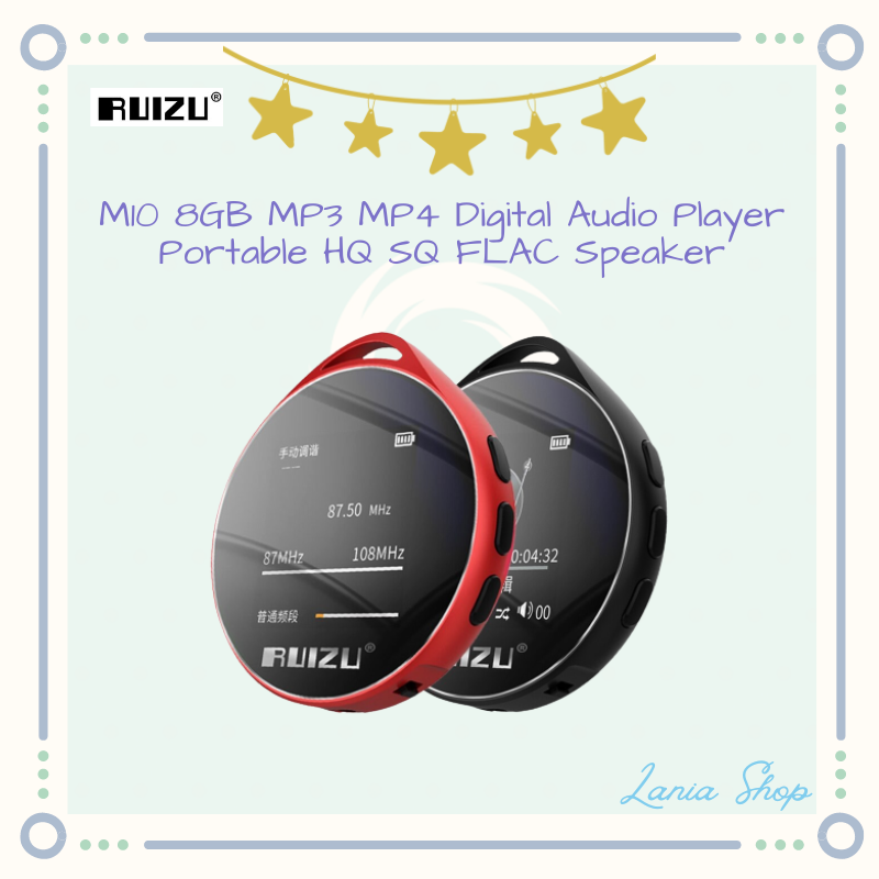 Jual RUIZU M10 8GB MP3 MP4 Digital Audio Player Portable HQ SQ