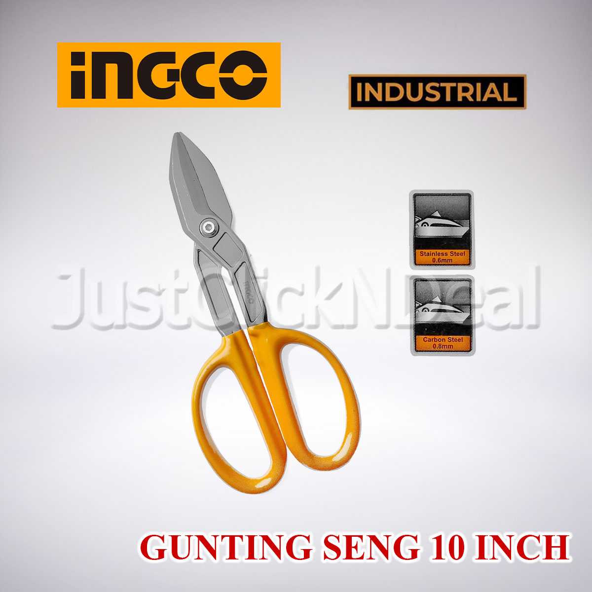 Jual Ingco Gunting Seng Gagang Karet 10 Inch Heavy Duty | Jakmall.com