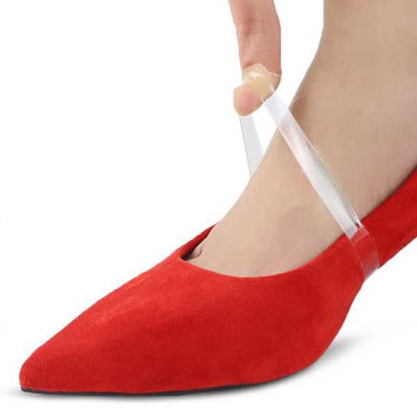 Jual tali sepatu high heel transparan sepatu kebesaran mudah