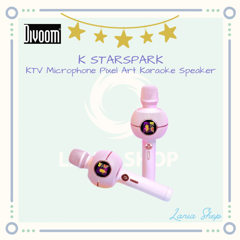 Jual DIVOOM K STARSPARK - Handheld KTV Microphone Pixel Art