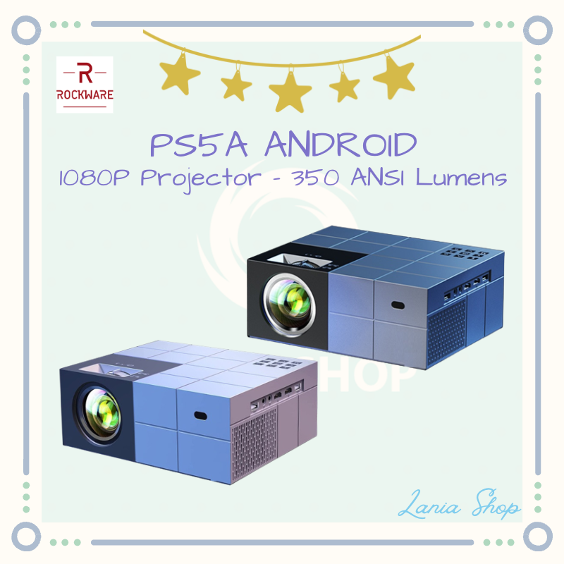 Jual ROCKWARE PS5A ANDROID - Full HD 1080P Projector - 350 ANSI