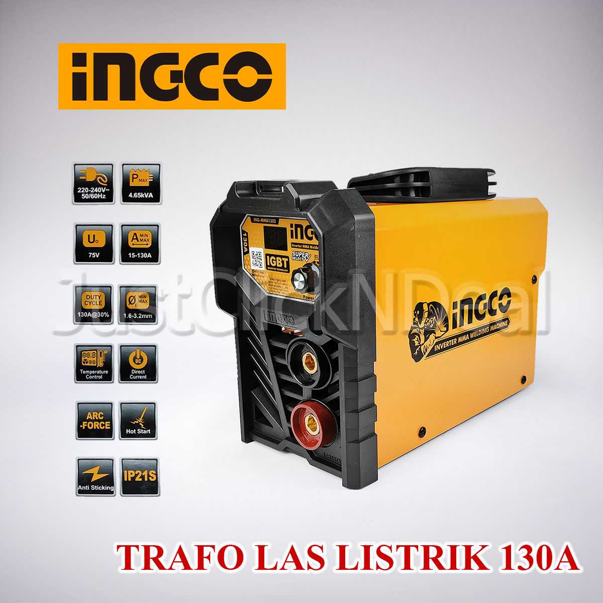 Jual Ingco Trafo Mesin Las Listrik 130A Welding Inverter | Jakmall.com