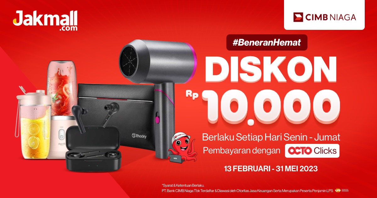 Promo OCTO Clicks Diskon Rp10.000 | Jakmall.com