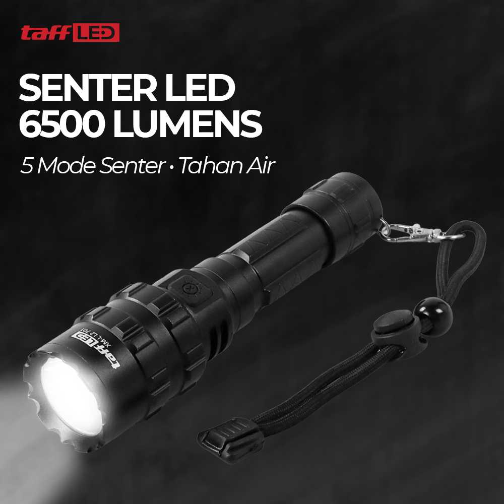 Jual TaffLED Senter LED Torch Hunting Cree XM-L L2 6500 Lumens