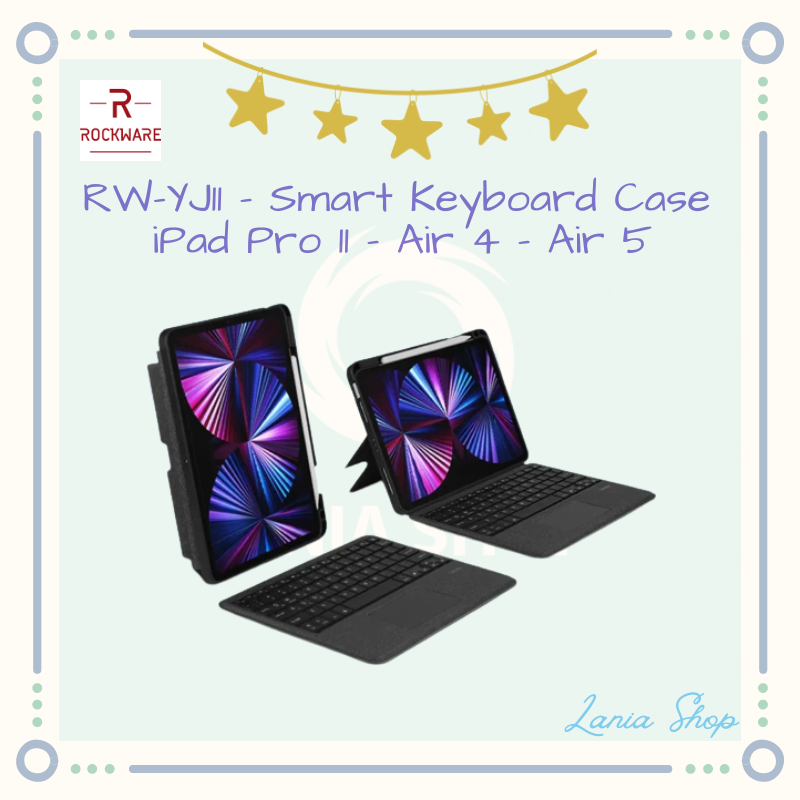 Jual ROCKWARE RW-YJ11 - Smart Keyboard Case iPad Pro 11 - Air 4