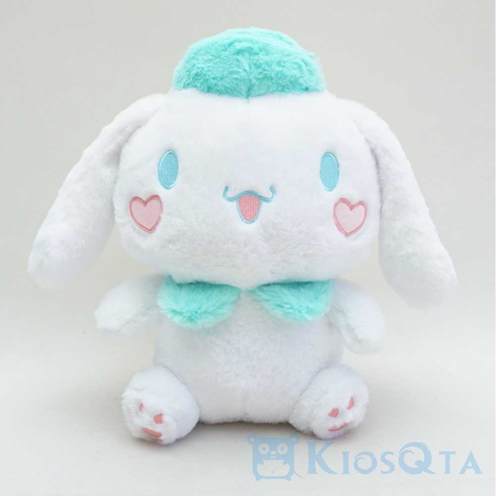 Jual boneka cinnamoroll putih topi kerah hijau biru tosca large