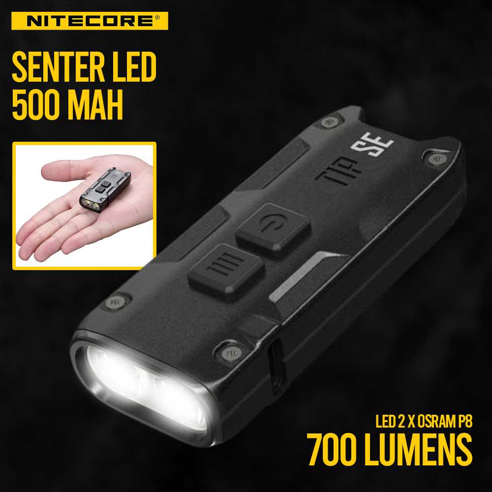 Jual NITECORE Senter LED 2 OSRAM P8 700 Lumens - TIP SE | Jakmall.com