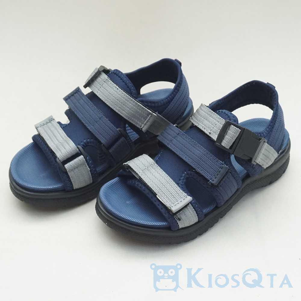 Jual sepatu sandal anak sahiku biru tua navy abu abu homyped