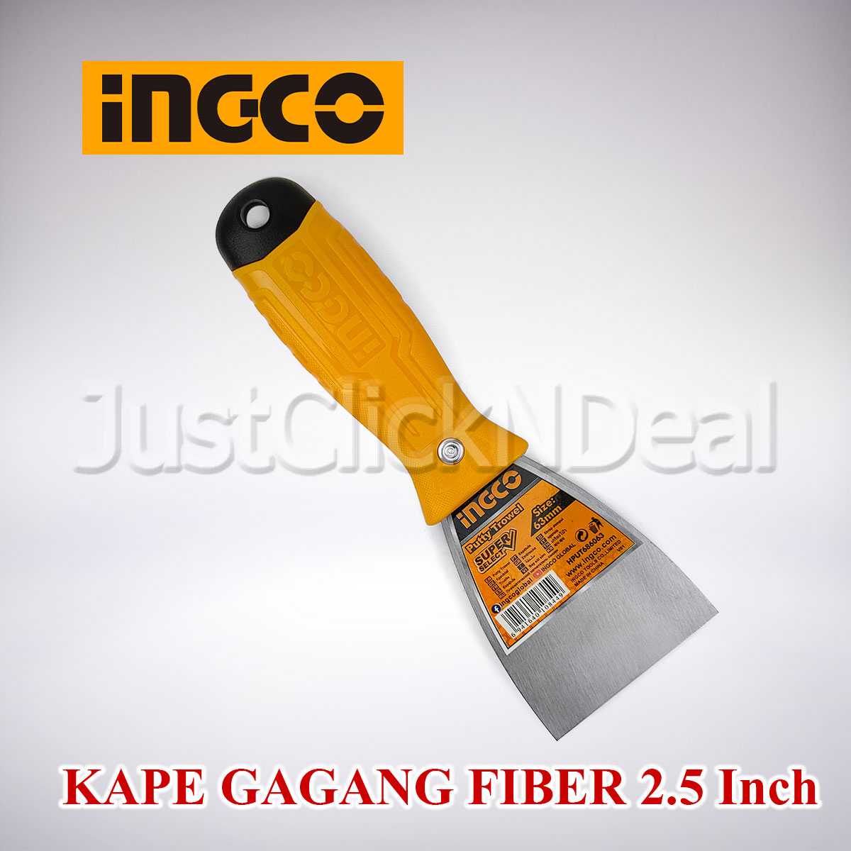 Jual Ingco Kape Skrap Dempul Gagang Fiber Putty Knife Trowel