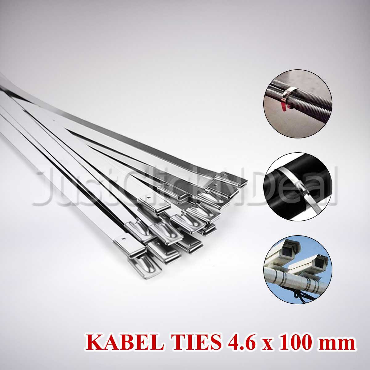 Jual Kabel Ties Stainless Steel 4.6 mm Cable Tie SUS 304 | Jakmall.com