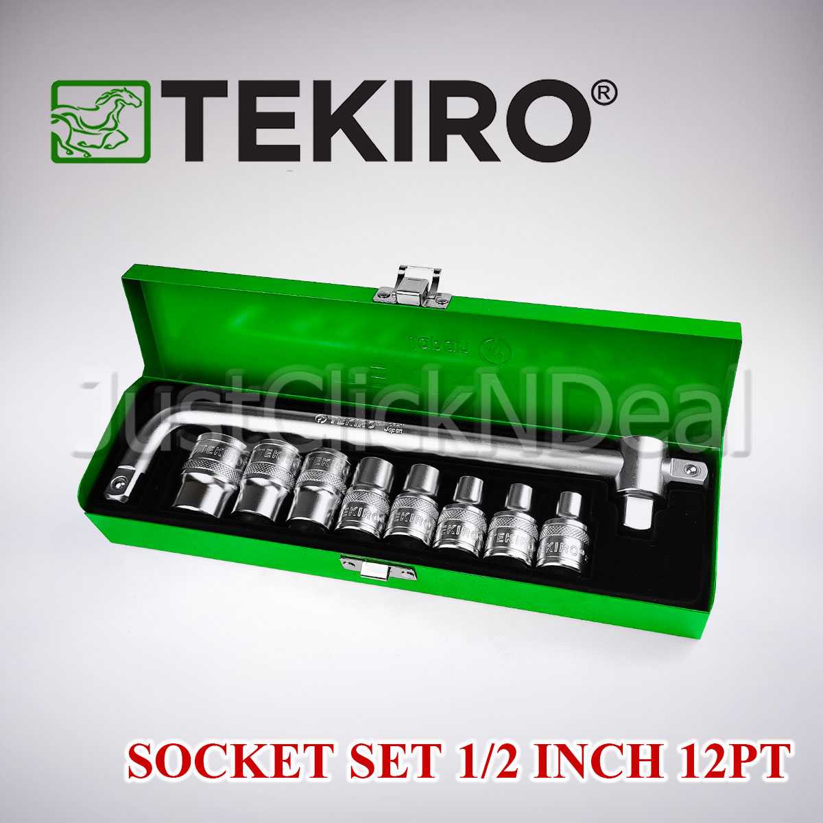 Jual Tekiro Kunci Sock Socket Set 1/2 Inch 12PT 8-24 mm 10 pcs