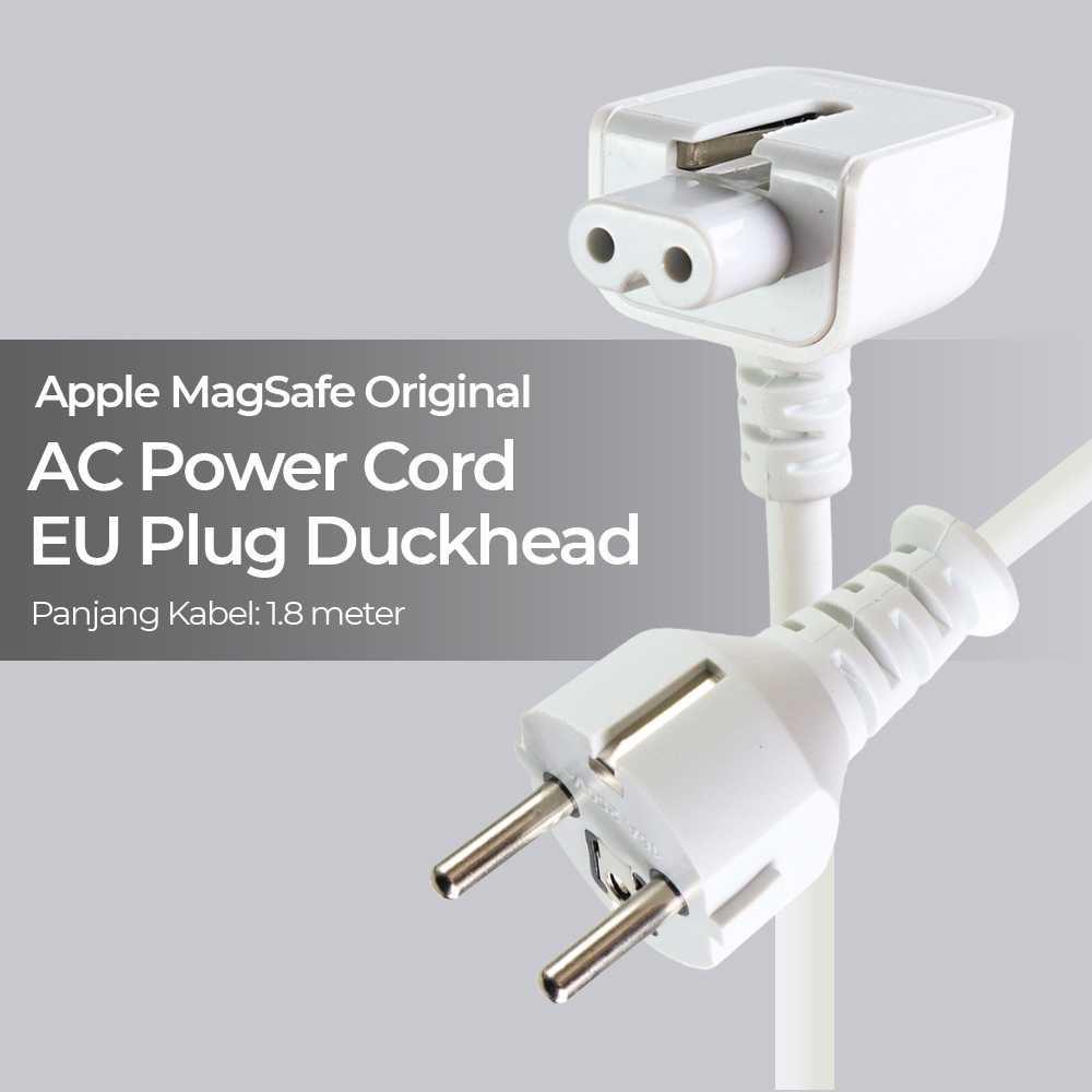Jual Apple MagSafe Original AC Power Cord EU Plug Duckhead