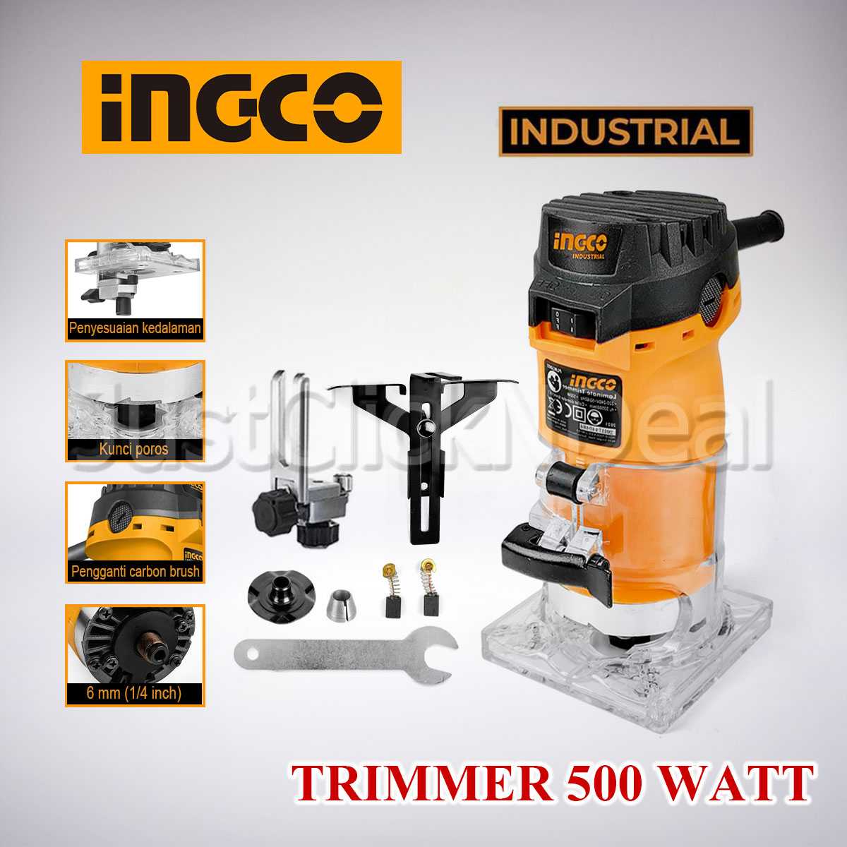 Jual Ingco Mesin Trimmer Kayu 500 Watt Profil Router Tangan