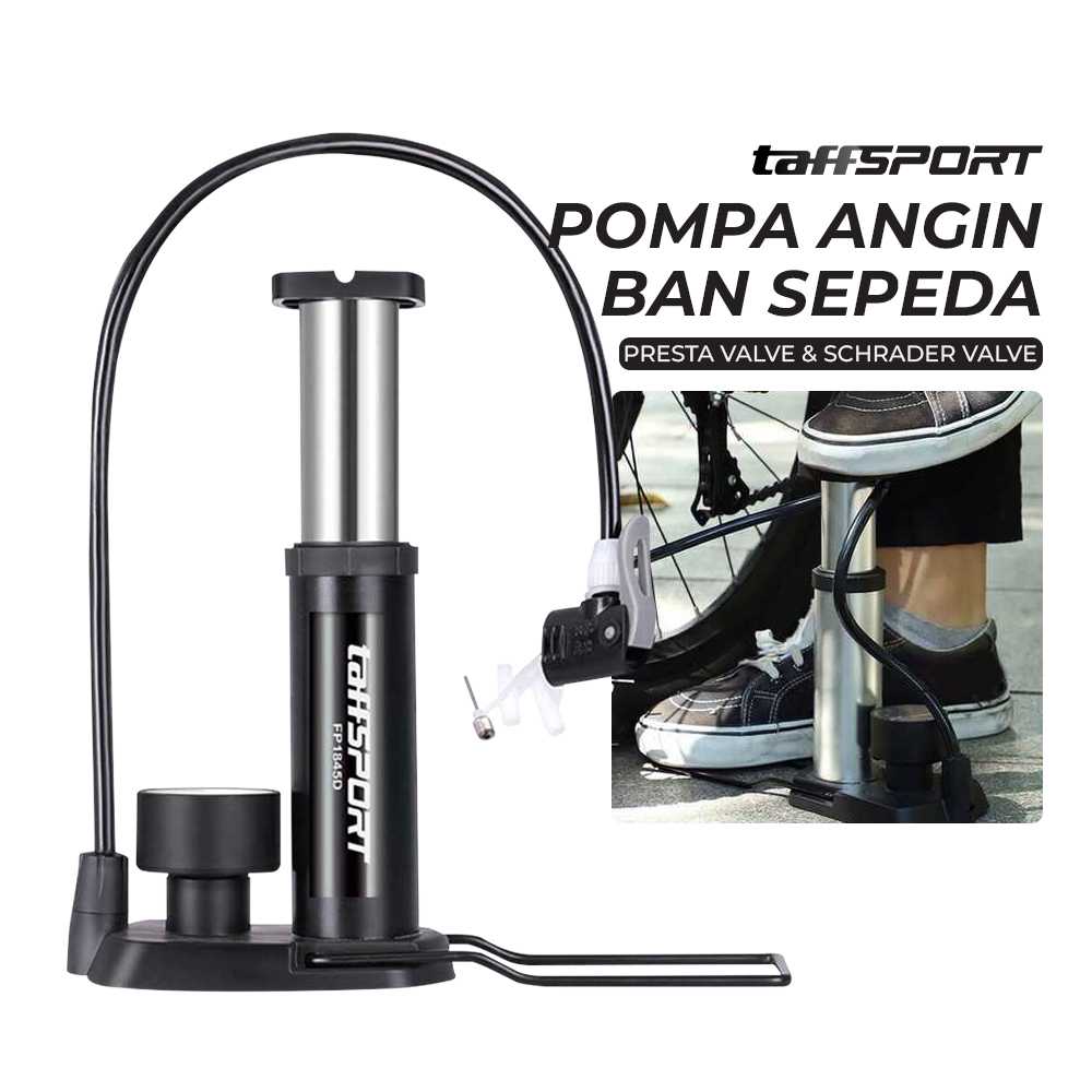 Jual TaffSPORT Pompa Angin Ban Sepeda Manual Bike Tire Pump 160