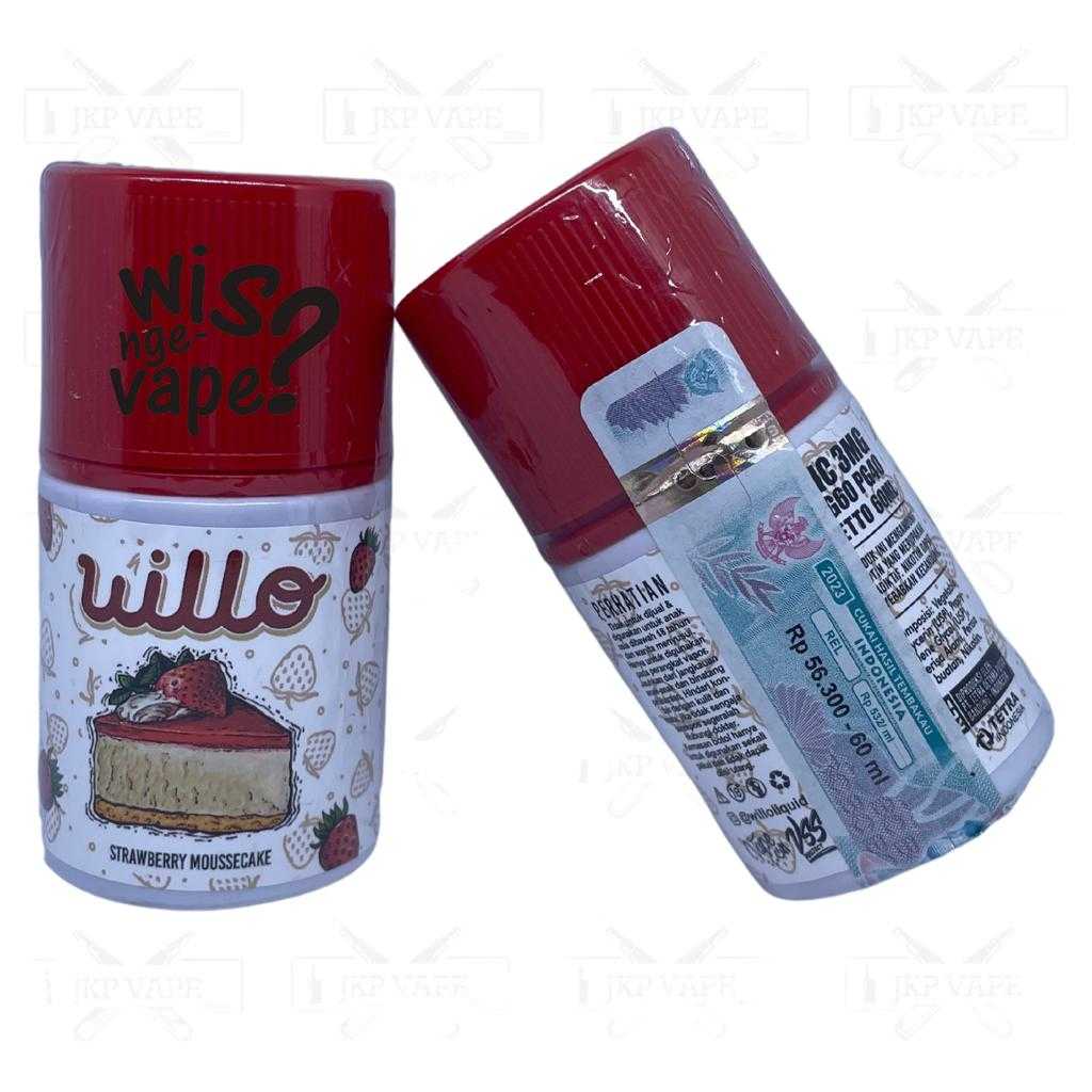 Jual Willo Strawberry Moussecake 60ml - Wilo Liquid Vape By VON