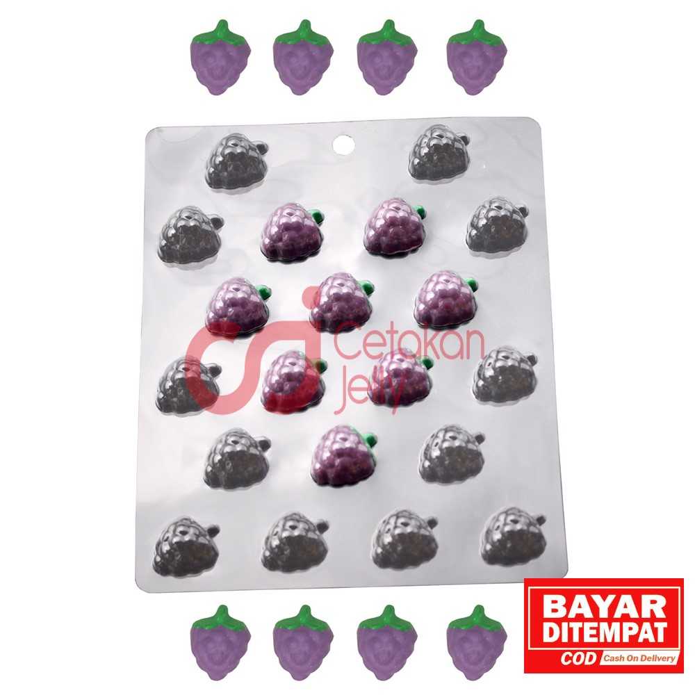 Jual CJ Cetakan Coklat Cokelat Anggur 20 Cav Dekorasi Hias Kue
