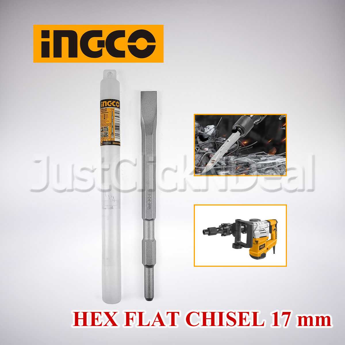 Jual Ingco Mata Bor Bobok Hex Gepeng Pipih 17 - 30 mm Hexagon