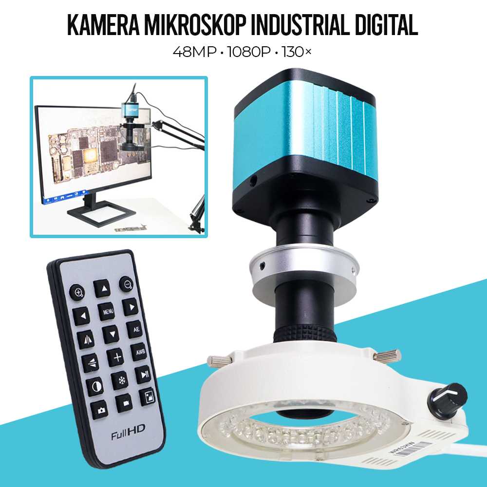 Jual Mshiwi Kamera Mikroskop Industrial Digital 48MP 1080P 130X