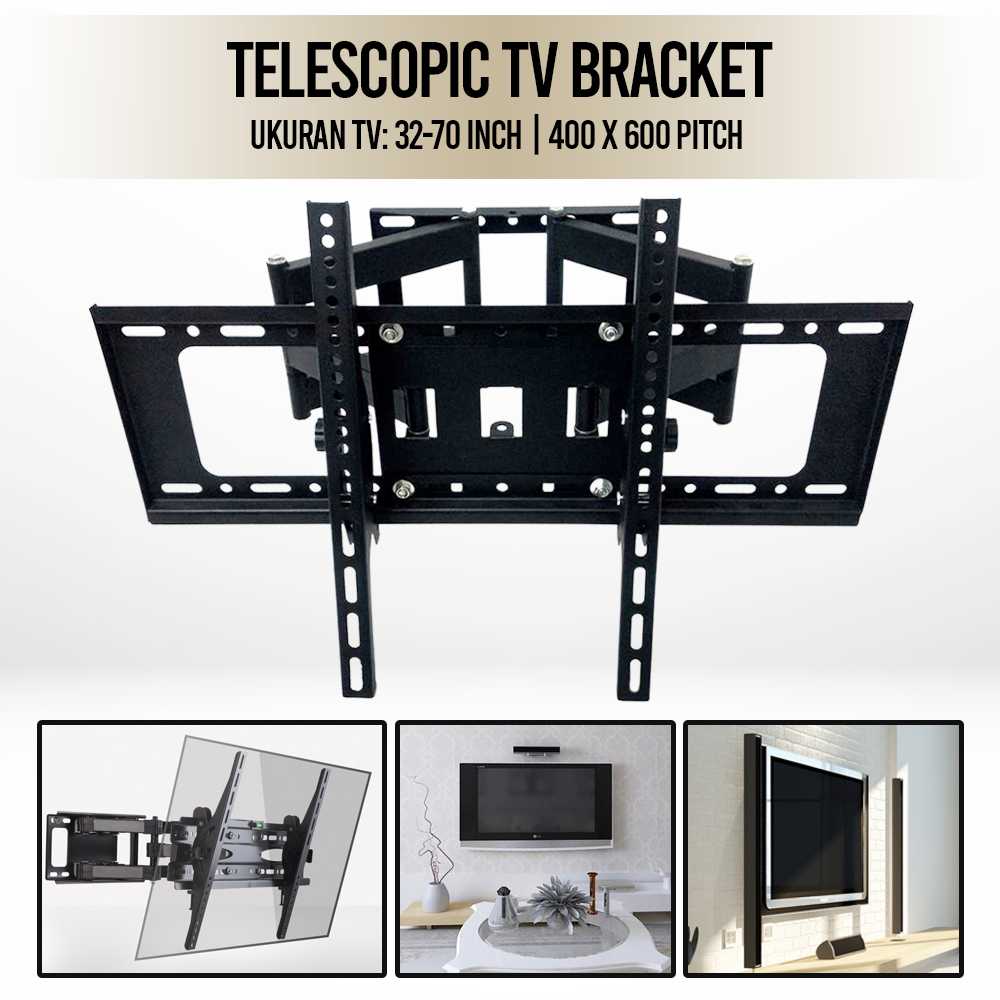 Jual Taffware Bracket TV Telescopic VESA 400 x 600 for 32-70