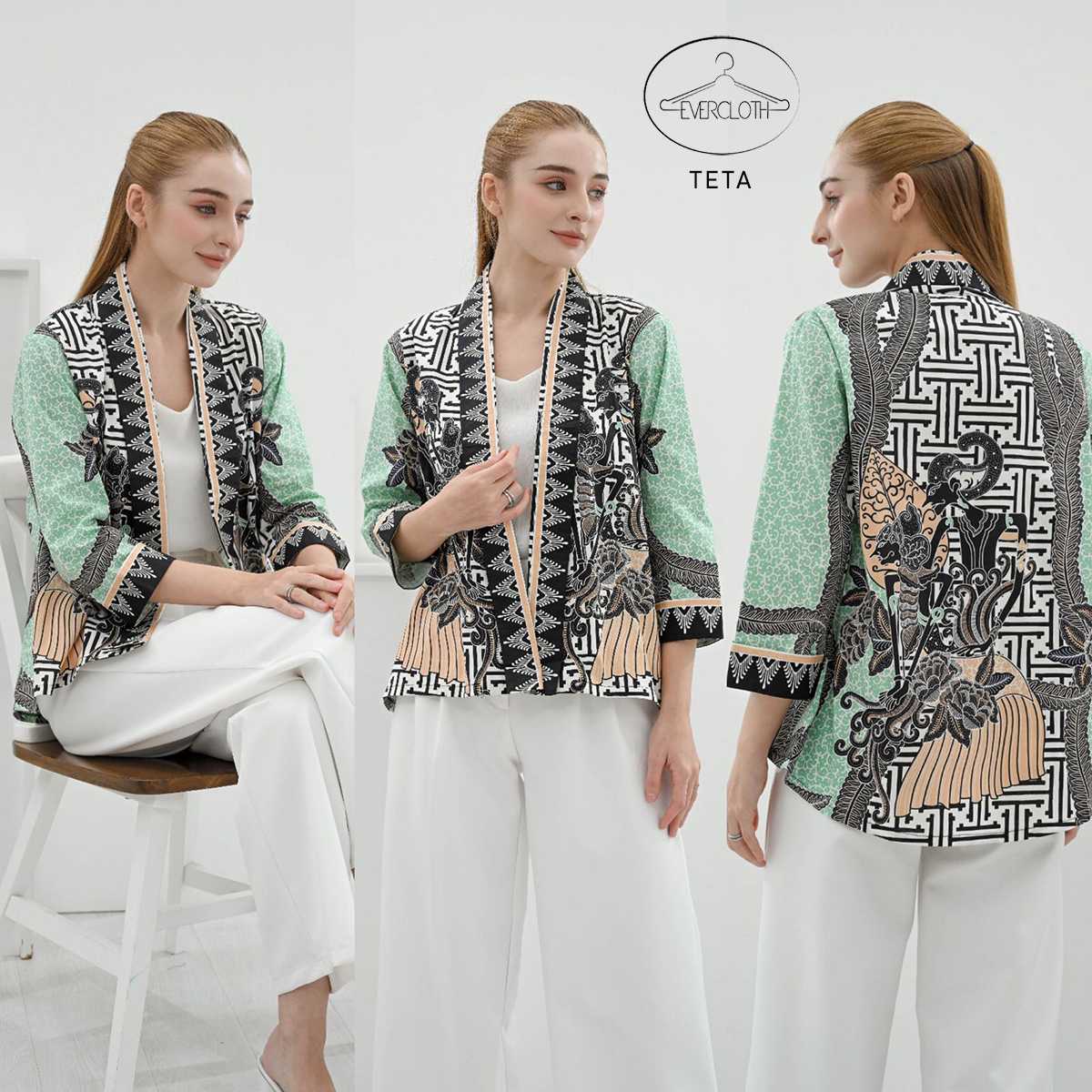 Jual Teta Outer Batik Wanita Outer Rompi Wanita Jumbo Luaran