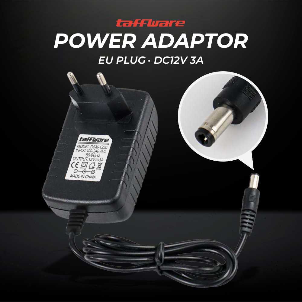 Jual Taffware Adaptor Power Supply Converter AC to DC 12V 3A LED