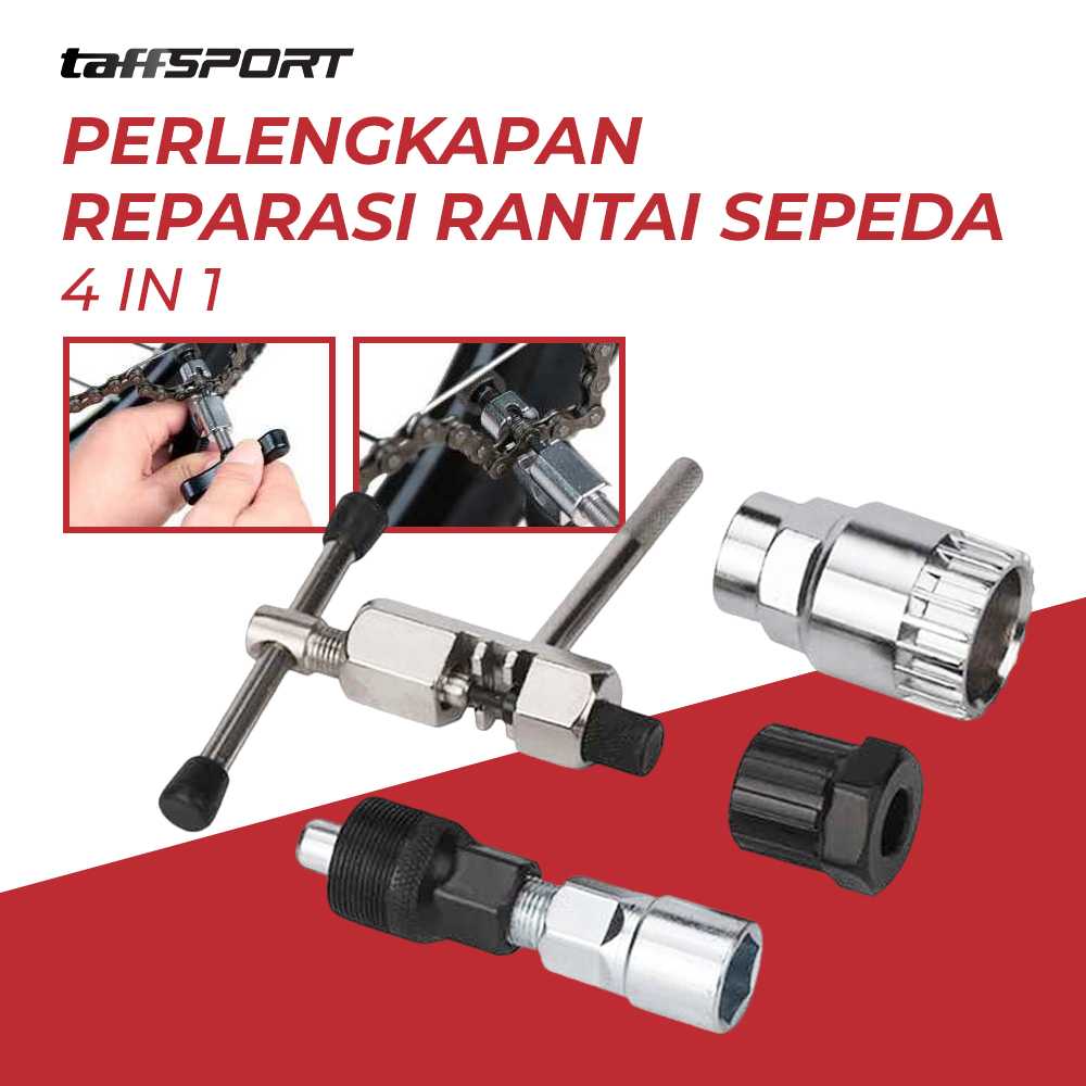Jual TaffSPORT 4in1 Perlengkapan Reparasi Rantai Sepeda Chain