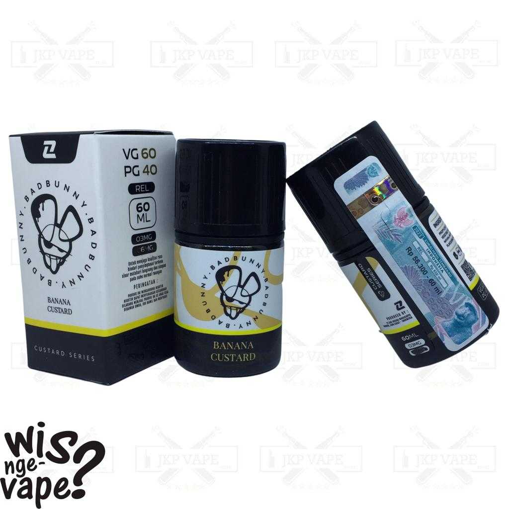 Jual Bad Bunny Banana Custard 60ml - Liquid Vape By ZAM BadBunny