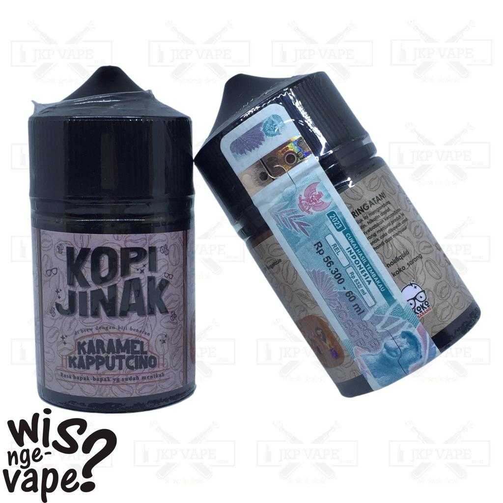 Jual Kopi Jinak Karamel Capputcino 60ml - Liquid Vape By Noir x
