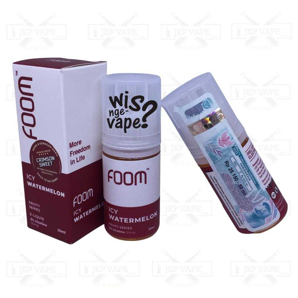 Jual Foom Icy Watermelon 30ml - Crimson Sweet Liquid Fruity Salt