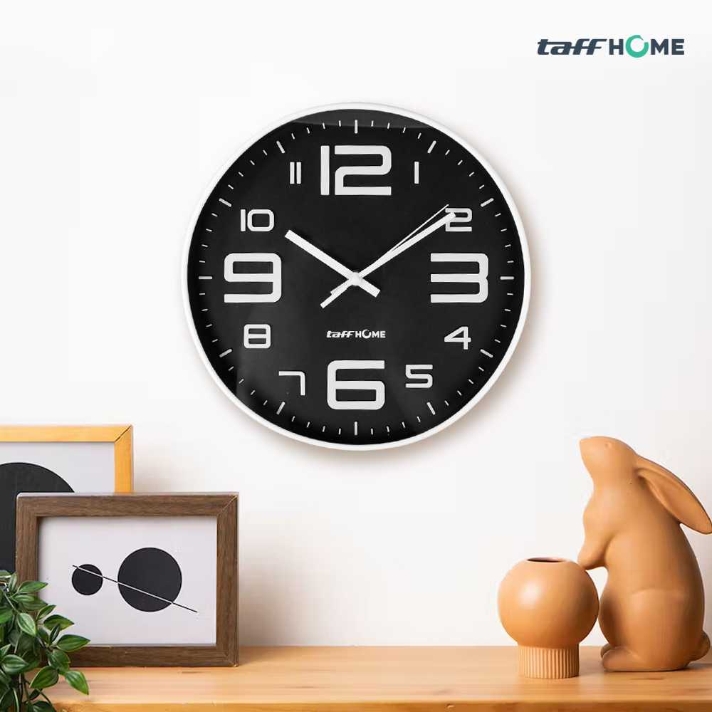 Jual TaffHOME Jam Dinding Bulat Quartz Creative Design Modern