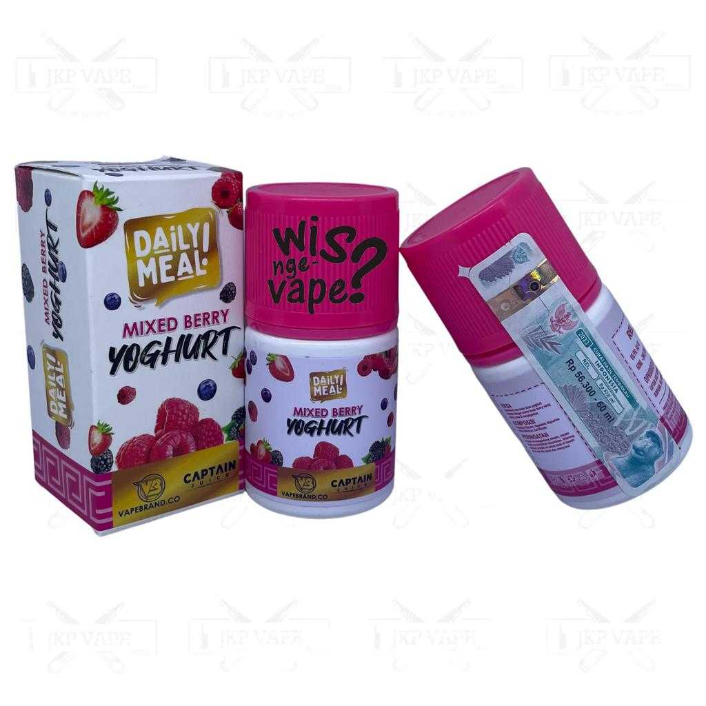 Jual Daily Meal Mixed Berry Yoghurt 60ml - Liquid By Captain Jual Daily Meal Mixed Berry Yoghurt 60ml - Liquid By Captain