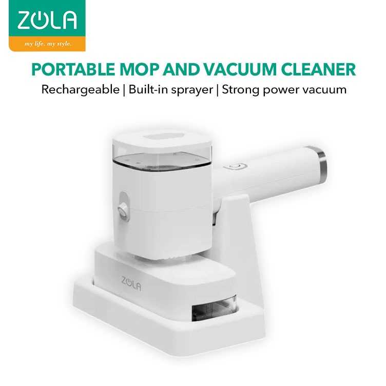 Jual Zola Portable Cordless Vacuum Cleaner Wet Dry Mop Spray