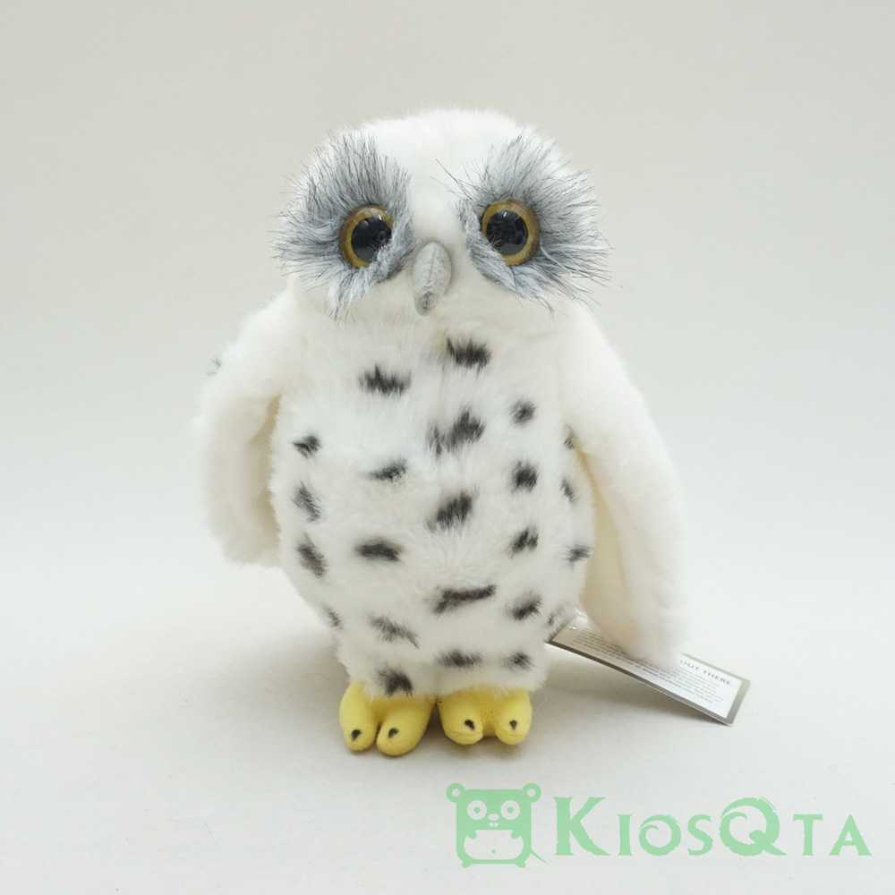 Jual boneka burung hantu cute owl putih abu abu medium SALE