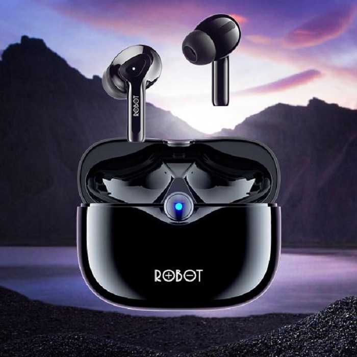 Jual Earphone Headset Bluetooth 5.3 ROBOT Airbuds T30 True